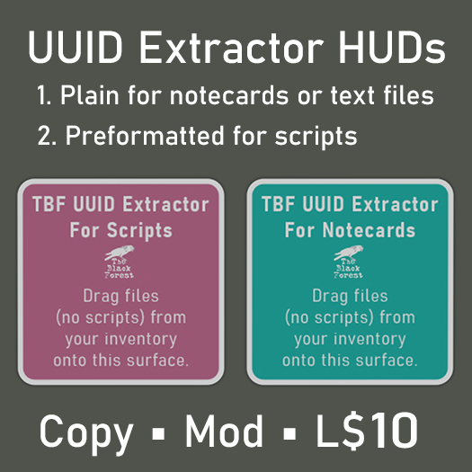 Second Life Marketplace - UUID Extractor HUDs